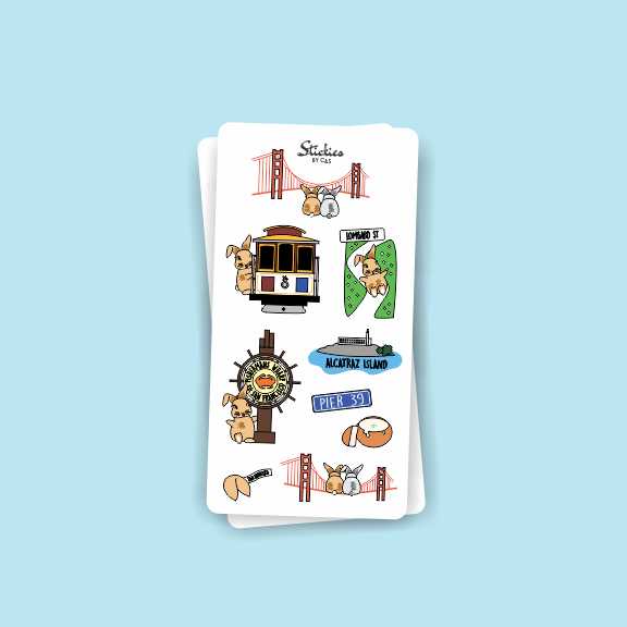San Francisco Stickers - Stickies by C&S