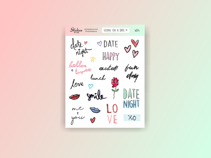 Date Night Stickers - Stickies by C&S
