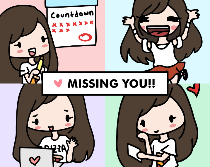 Long Distance Relationship Sarah Stickers - Stickies by C&S