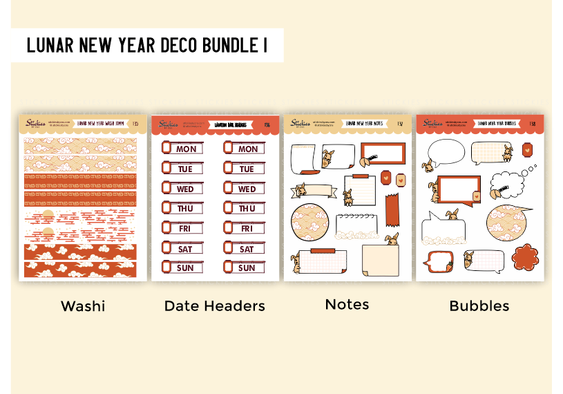 Lunar New Year Bundle 1 - Stickies by C&S